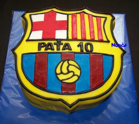 Monča dorty - Fotoalbum - Sportovní dorty - Fotbalové dorty - Znak FCB